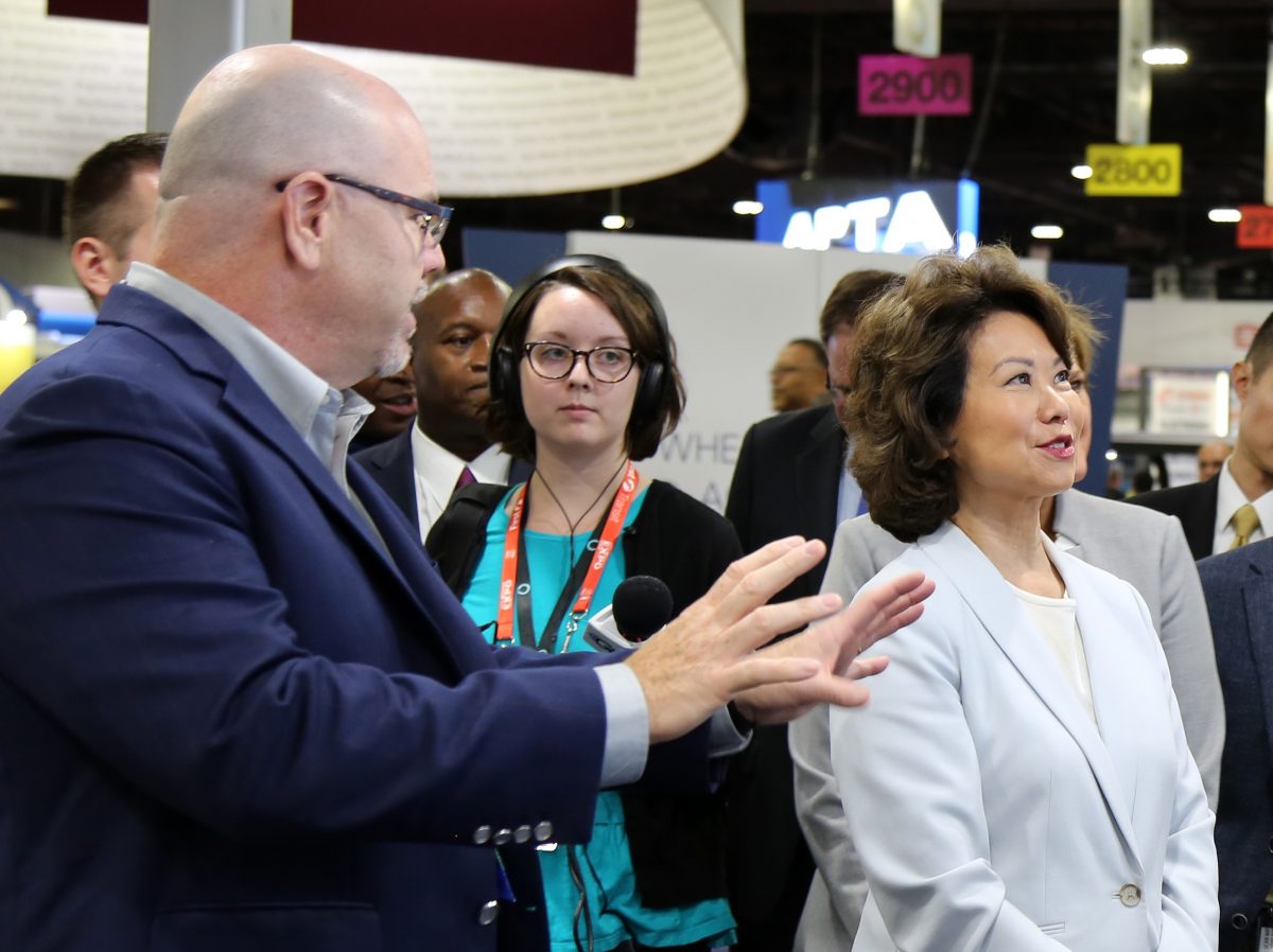 Clever Devices Team with Secretary Chao (2) – Clever Devices